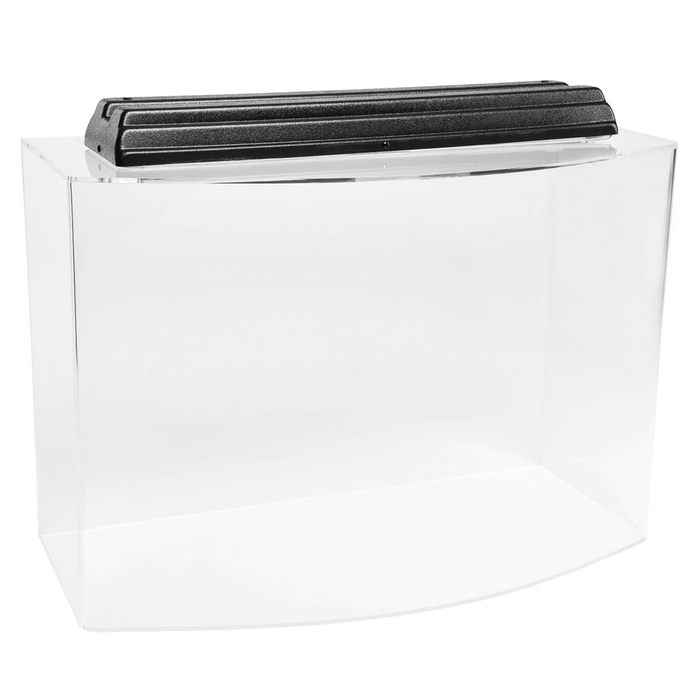 Bow Front Aquarium Hood AQUEON Bow Front Aquarium Black 72 Gal