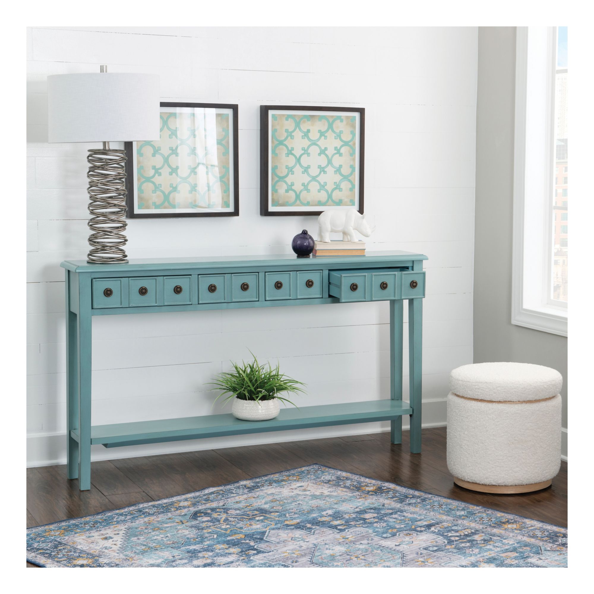 Teal console table store