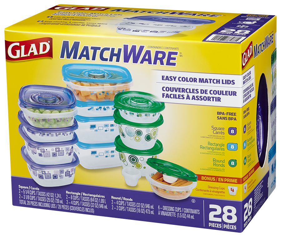 Glad MatchWare 28-Pc. Variety Pack | BJ's Wholesale Club