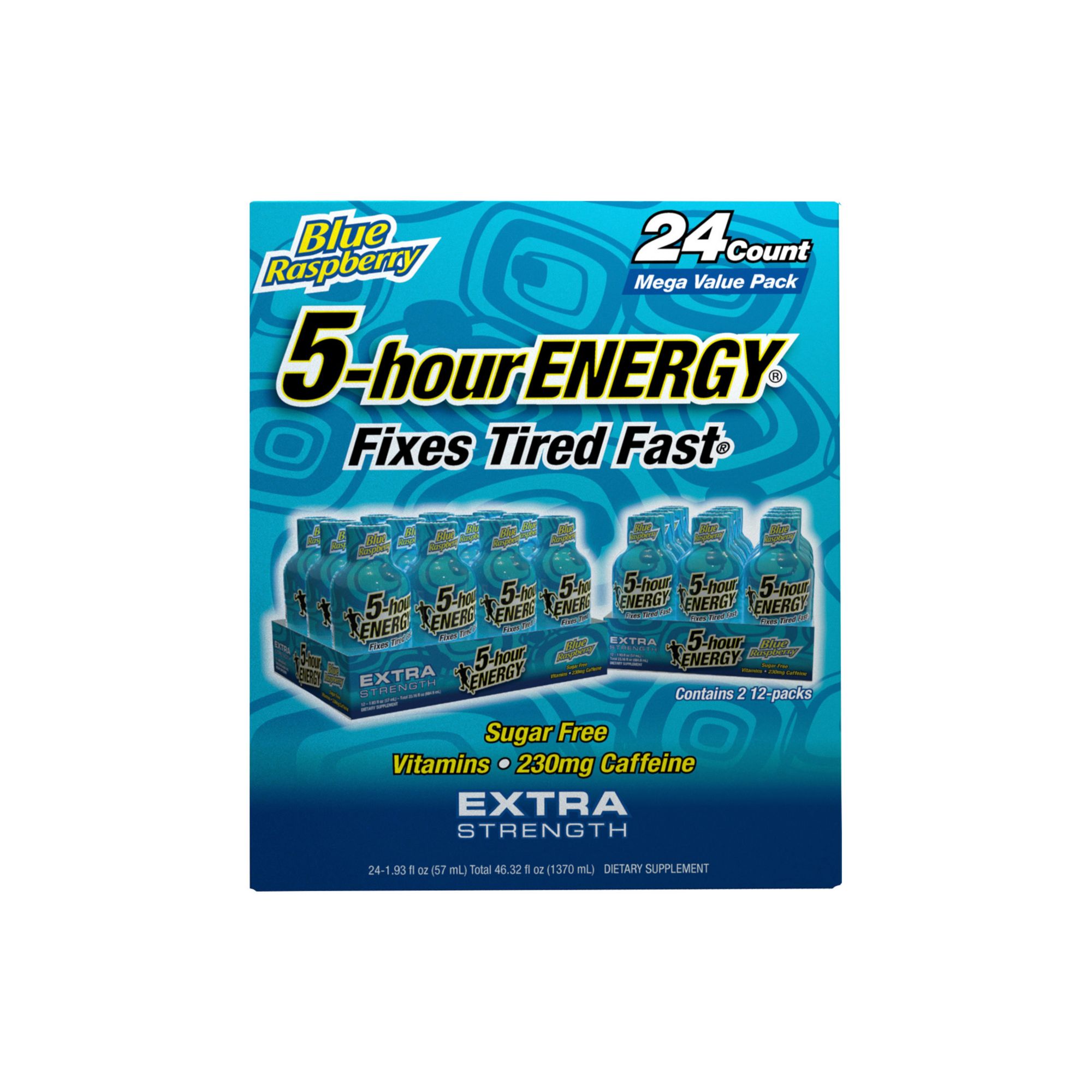 5 Hour Energy Extra Strength Blue Raspberry, 24 pk. | BJ's Wholesale Club