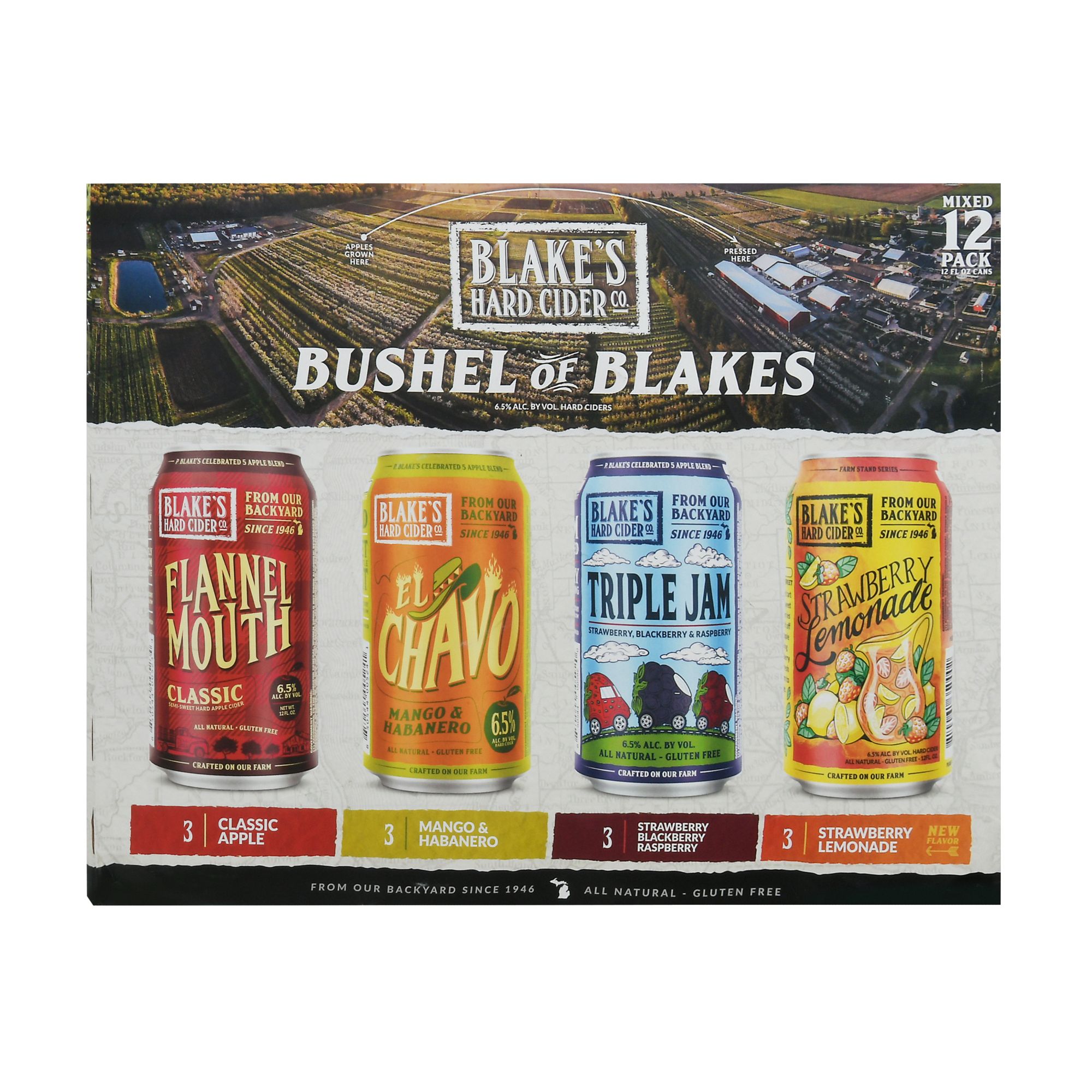 All Blakes Hard Cider Variety Pack Cans, 12 pk./12 oz. | BJ's Wholesale ...