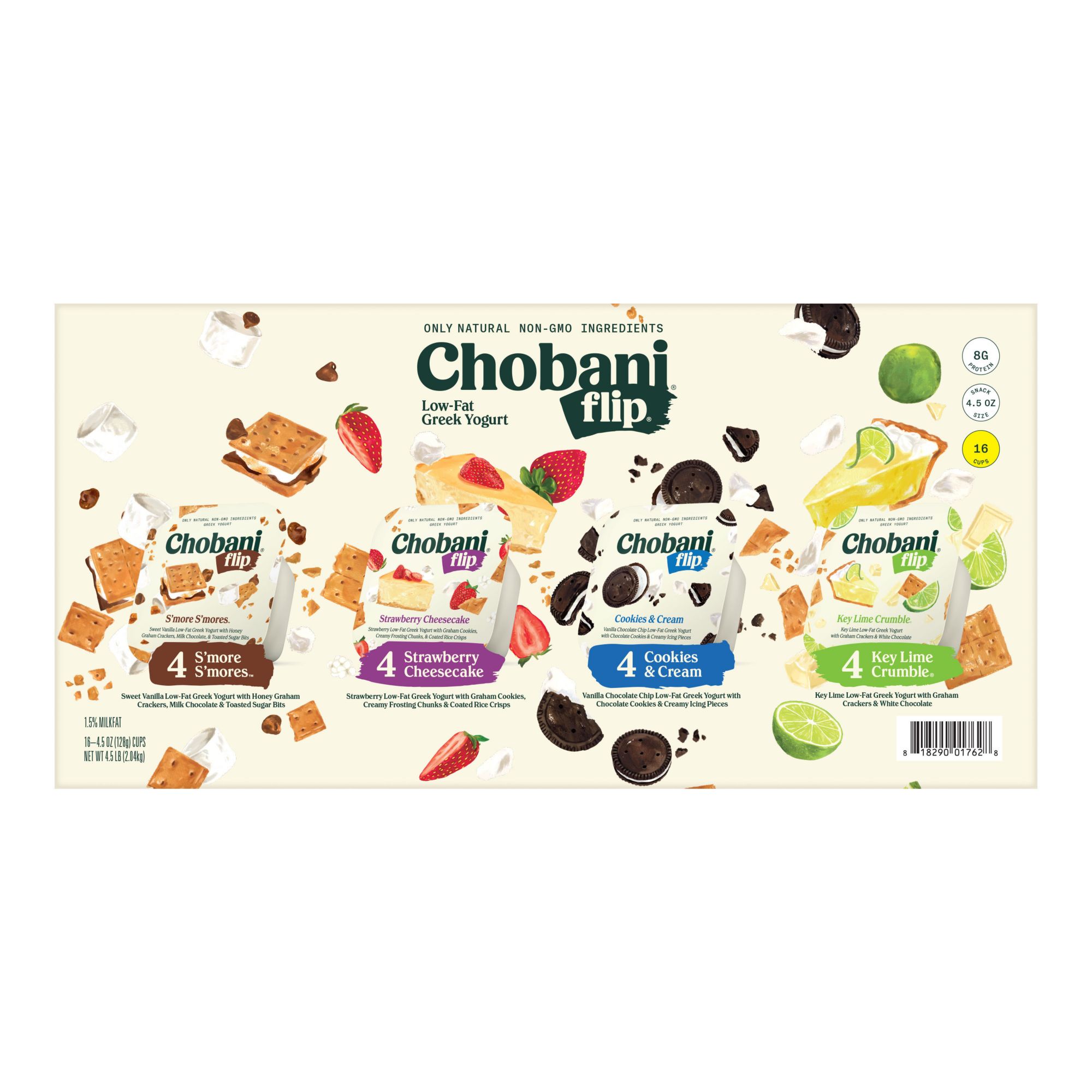Chobani Flip 4 Flavor Variety Pack, 16 ct. | BJ's Wholesale Club