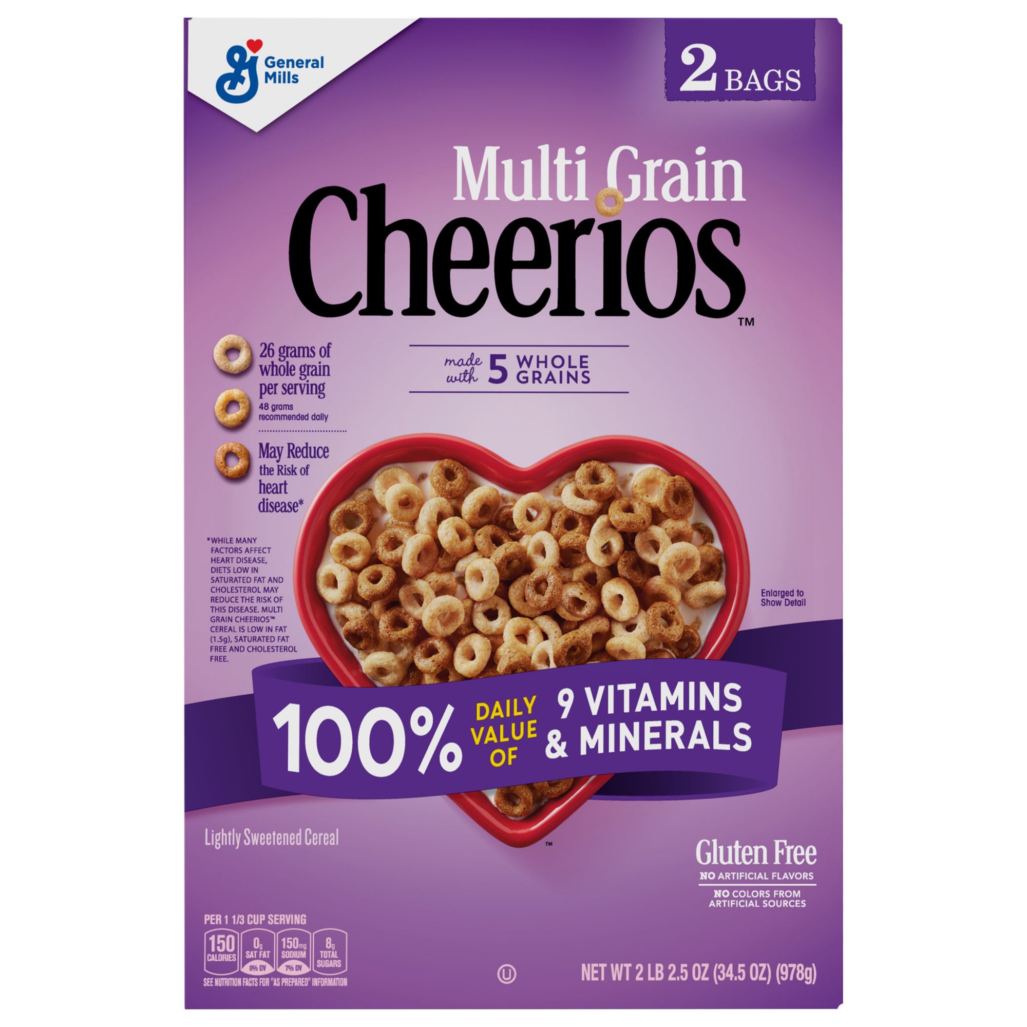 Cheerios Multi Grain Cereal, 2 ct. | BJ's Wholesale Club