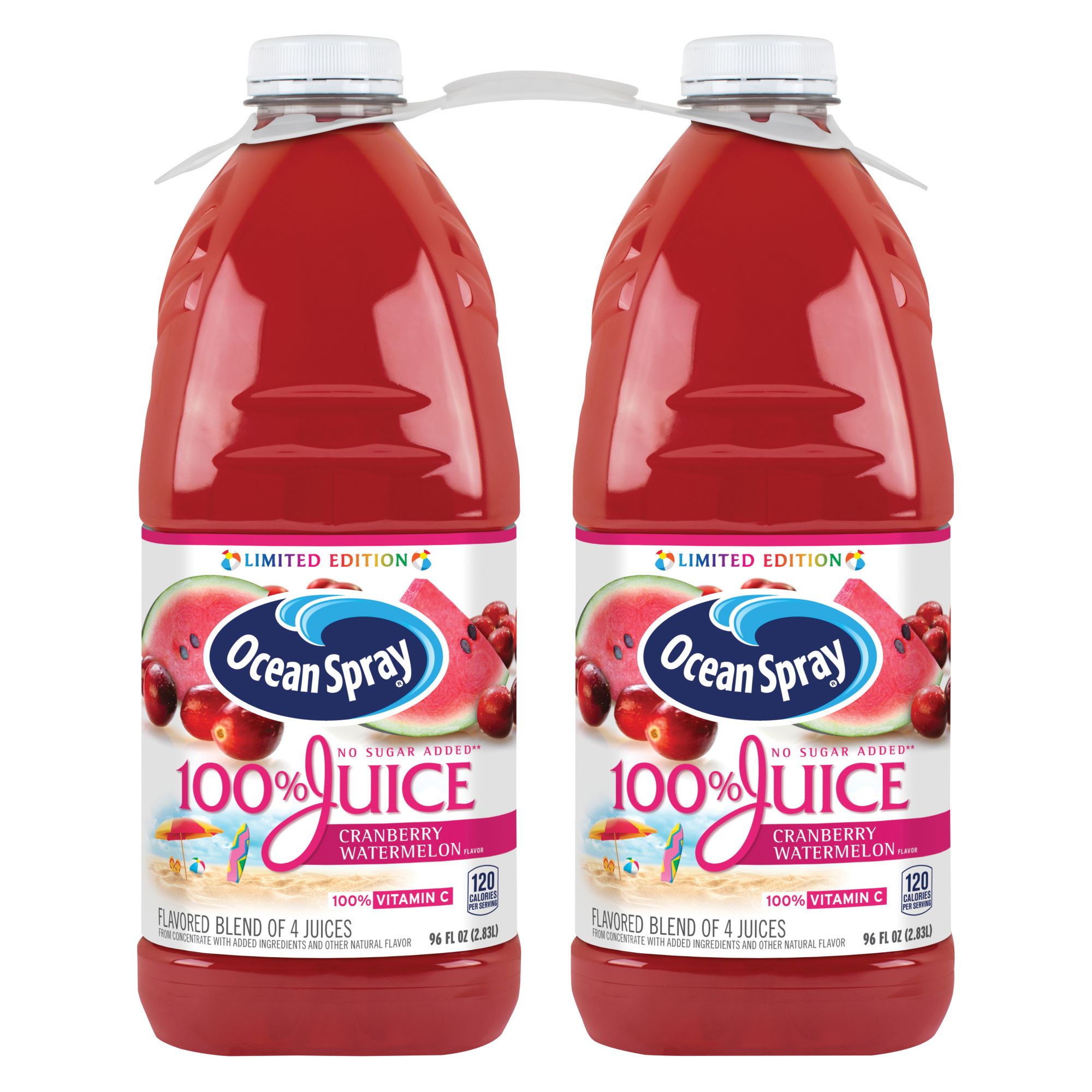 Ocean Spray 100% Juice Cranberry Watermelon, 2 pk./96 oz. | BJ's ...