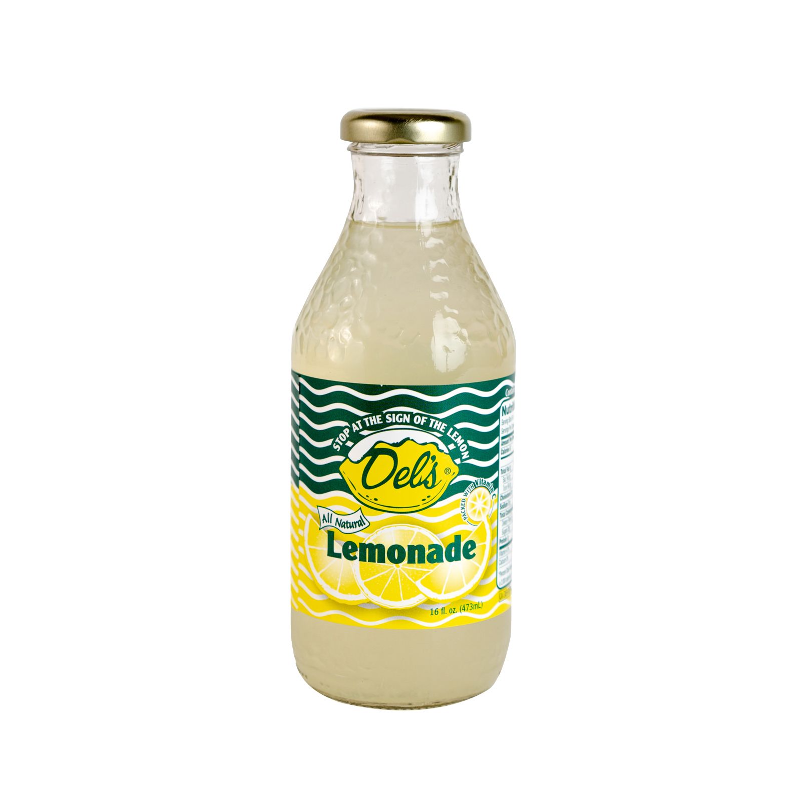 Del's Lemonade Glass Bottles, 12 pk./16 oz. | BJ's Wholesale Club