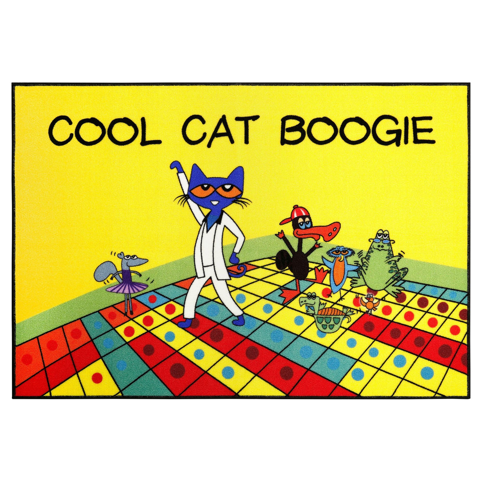 Home Dynamix Pete The Cat Elementary Cool Cat Boogie Kids Area Rug | BJ ...