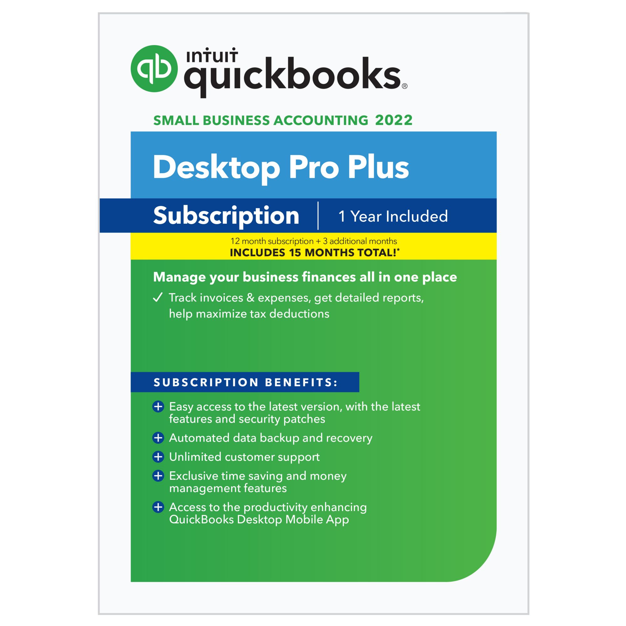 Intuit QuickBooks Desktop Pro Plus 2022, 15-month Subscription | BJ's ...
