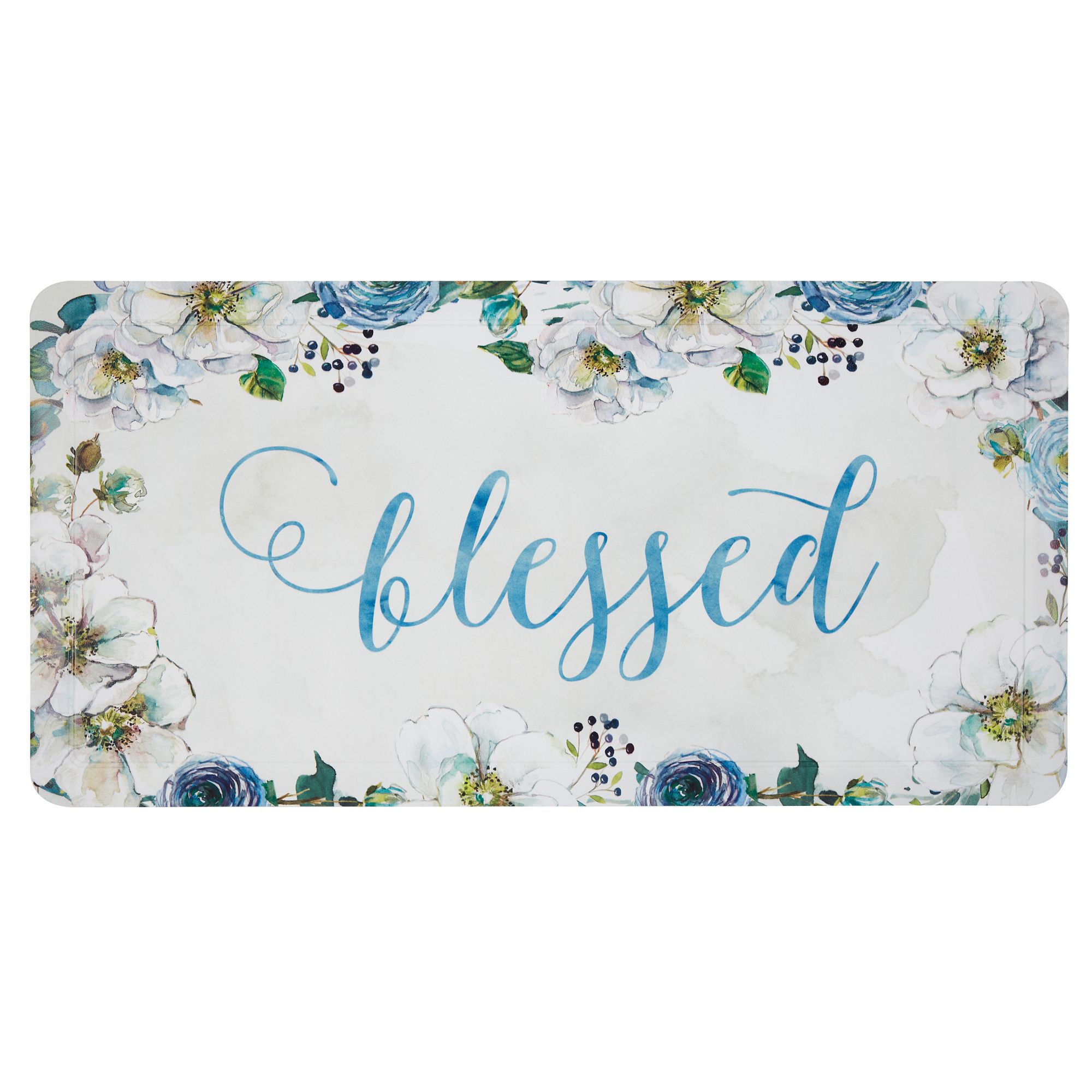 Home Dynamix Cat Cora Printed Blessed Kitchen Mat - White | BJ's ...