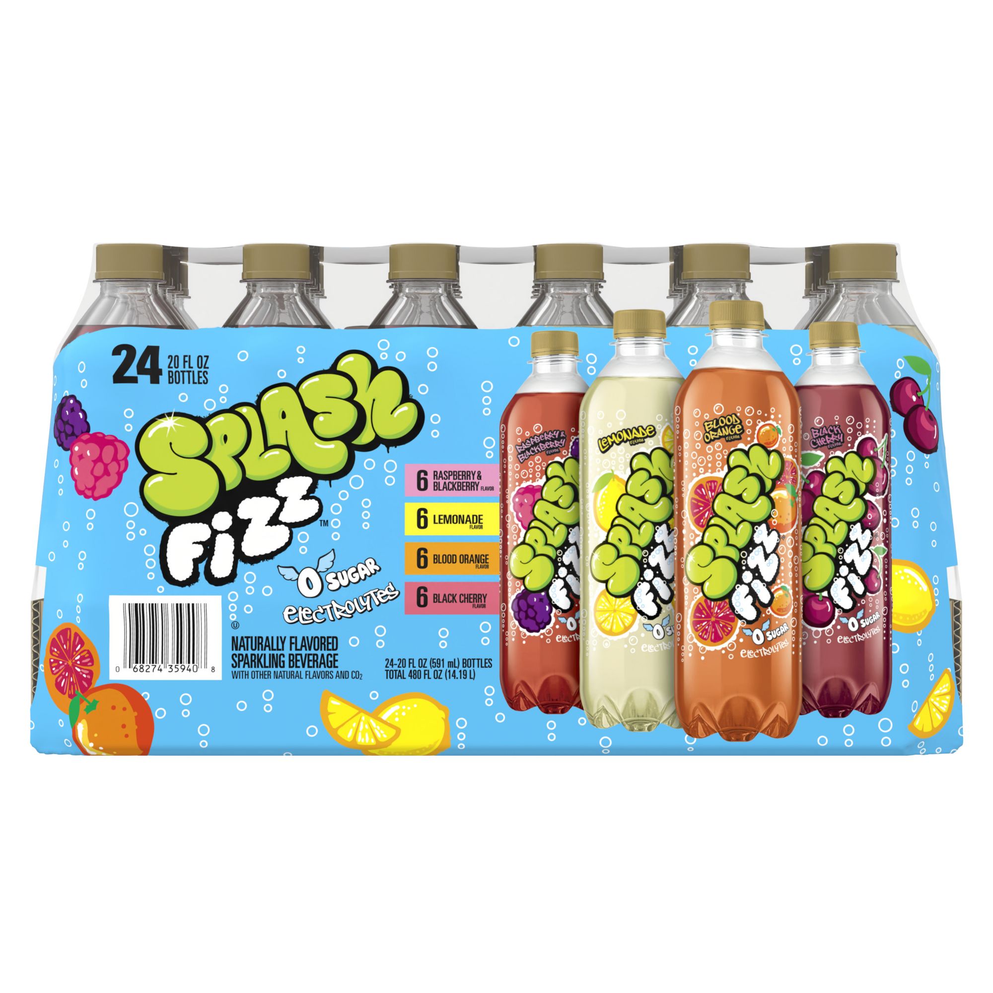 Splash Fizz in Variety Pack with Sparkling Water Beverage | BJ's ...