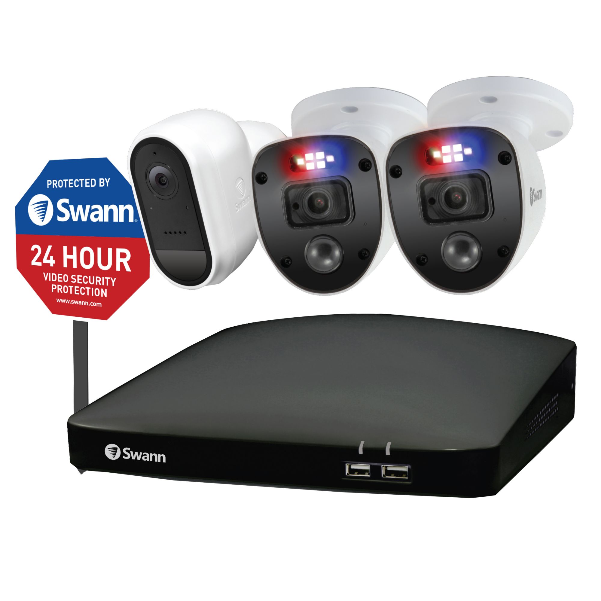 Swann Enforcer 4-Channel 2-Bullet Camera 1080p Security System | BJ's ...