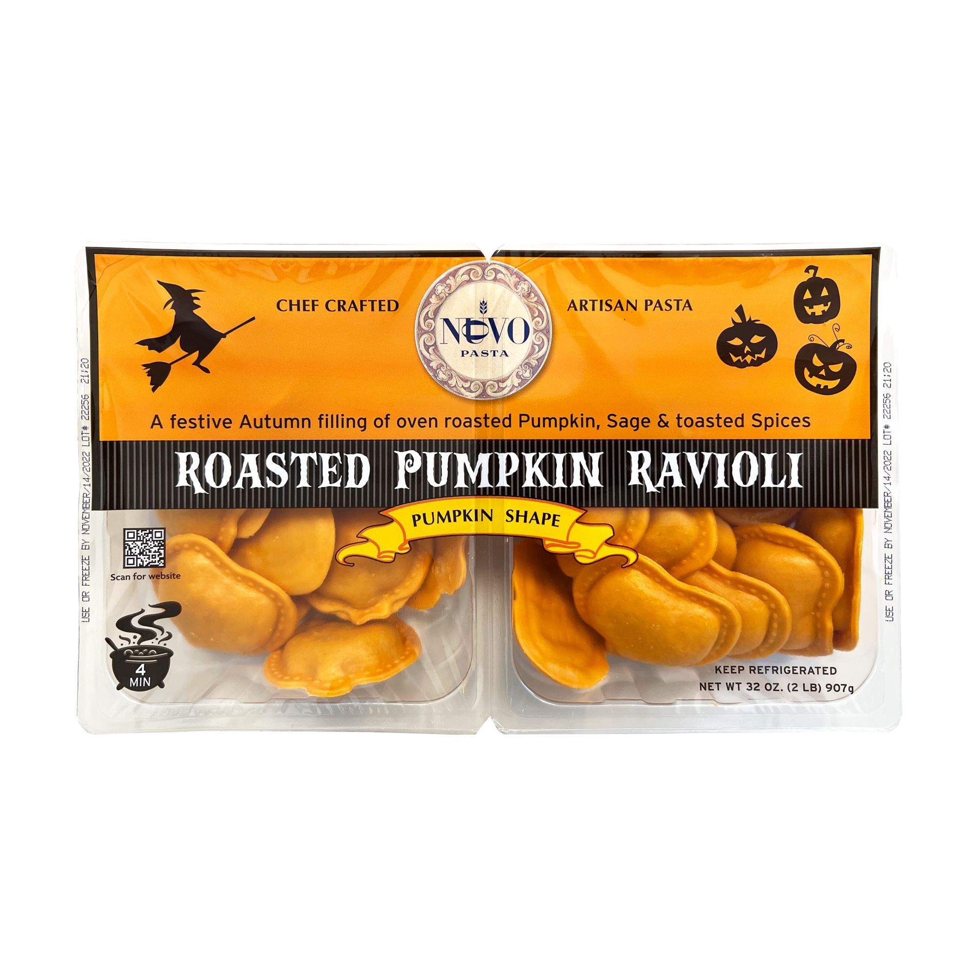 Nuovo Pasta Roasted Pumpkin Ravioli, 32oz. | BJ's Wholesale Club