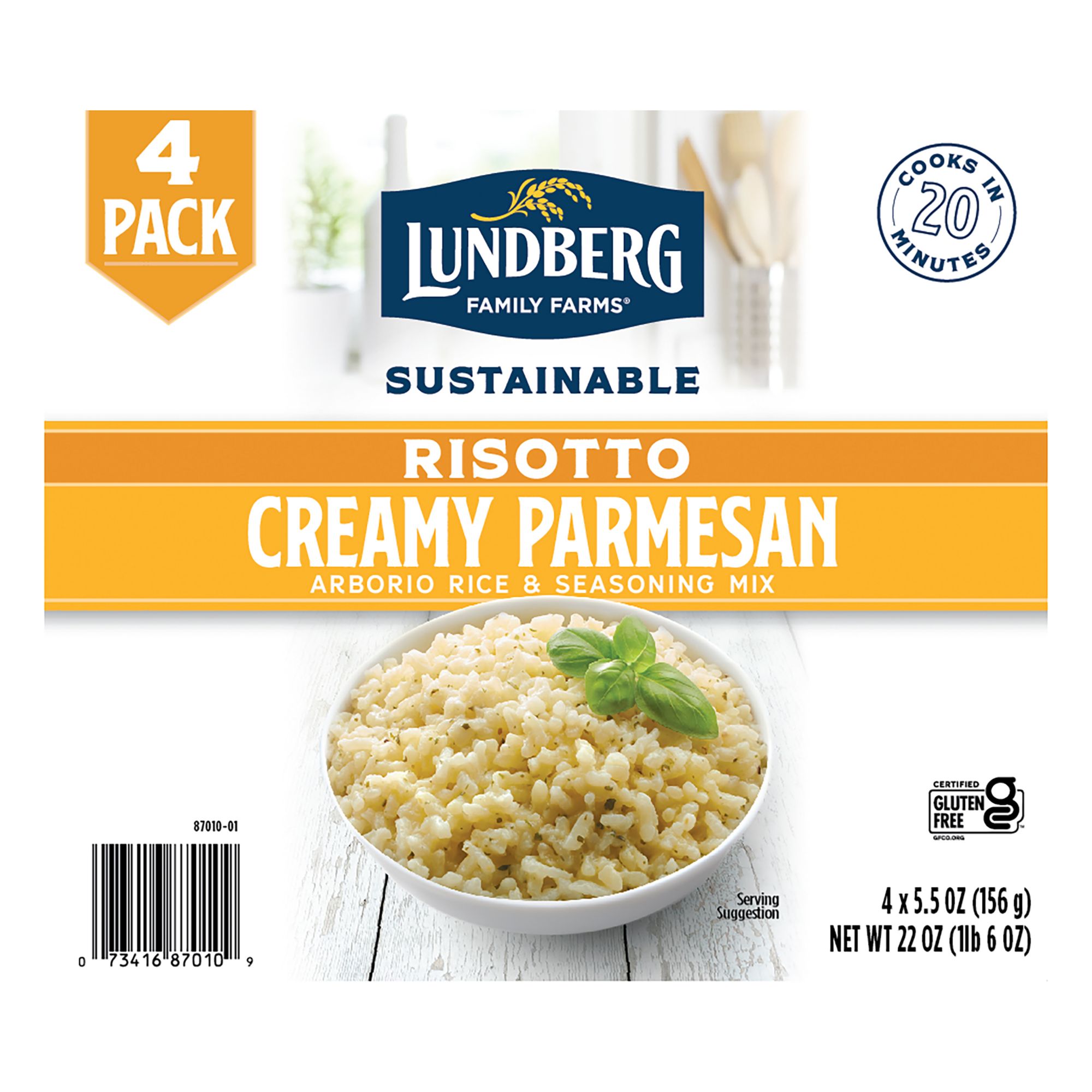 Lundberg Family Farms Sustainable Creamy Parmesan Risotto, 4 pk. | BJ's ...