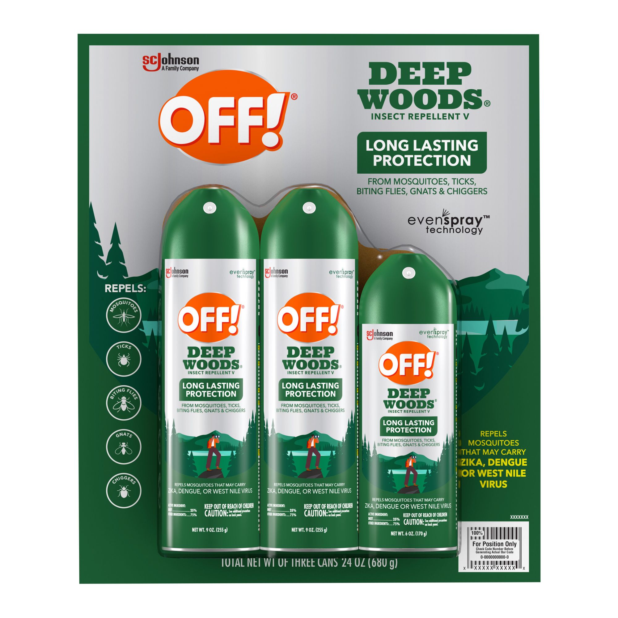 OFF! Deep Woods Insect Repellent Combo Pack | BJ's Wholesale Club