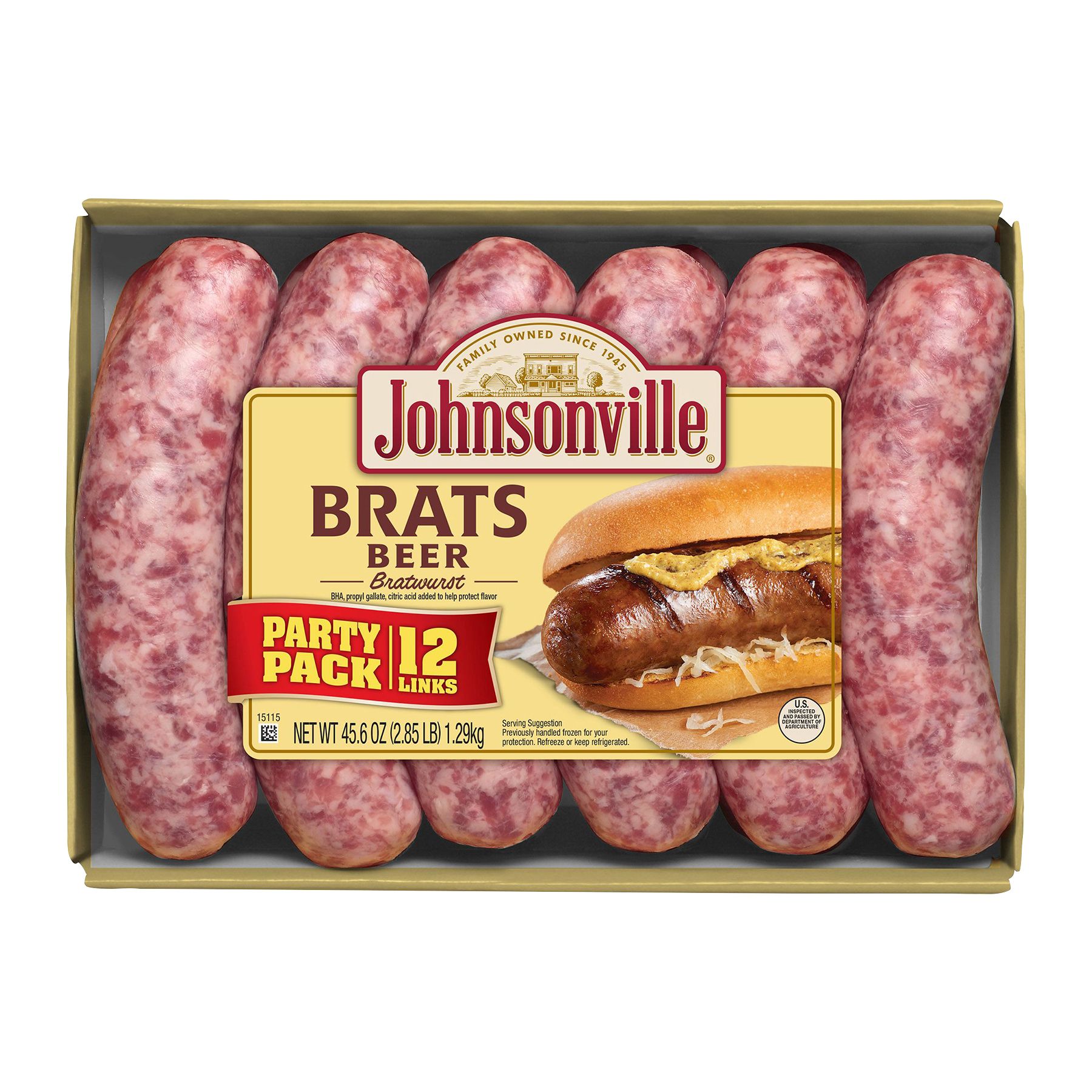 Johnsonville Beer Brats, 12 pk. | BJ's Wholesale Club