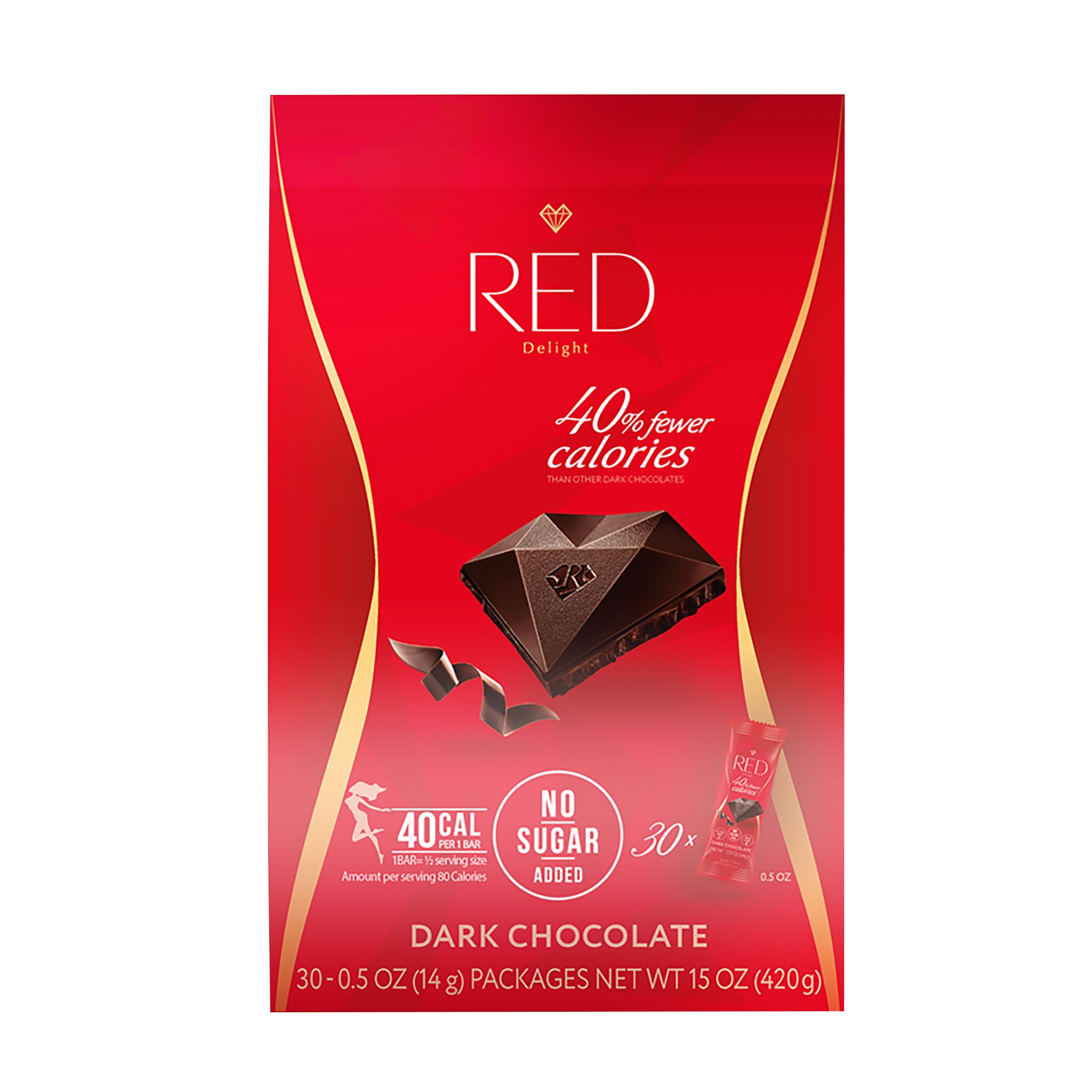 Red Delight Dark Chocolates Sugar Free Treats 30 ct | BJ's Wholesale Club