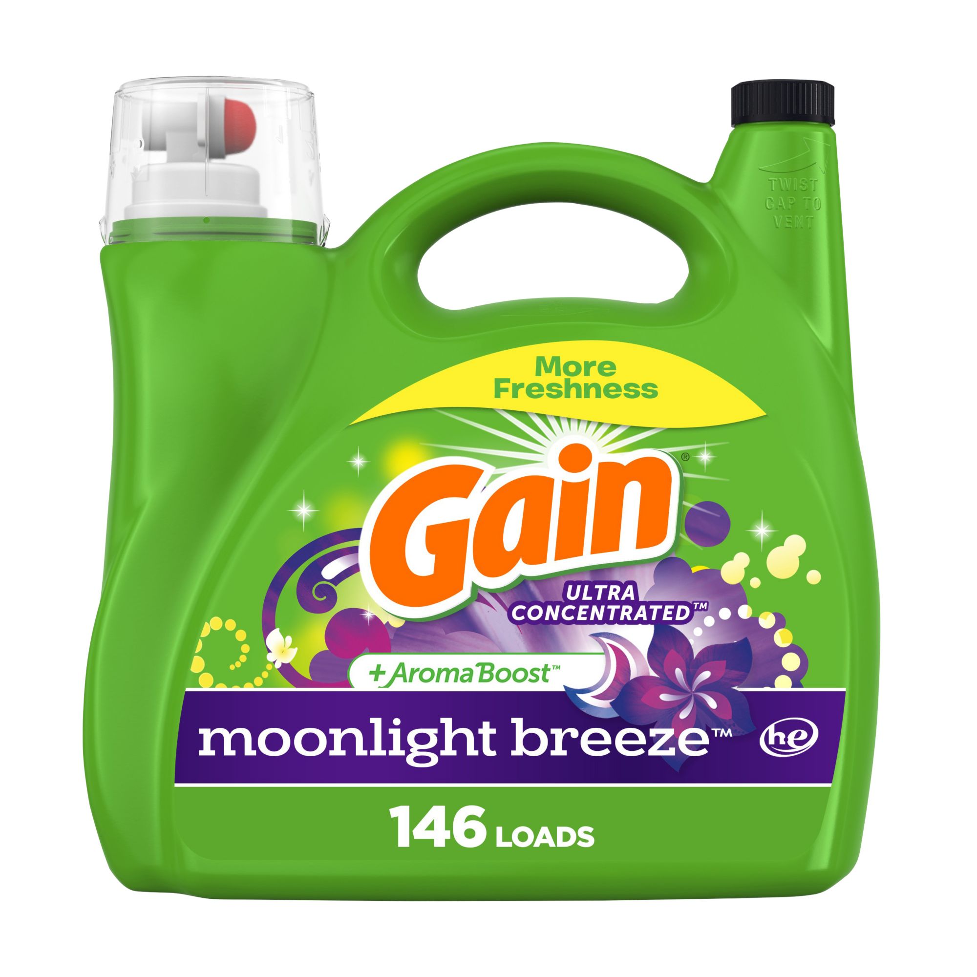 Gain Liquid Laundry Detergent, 208 oz. - Moonlight Breeze Scent | BJ's ...