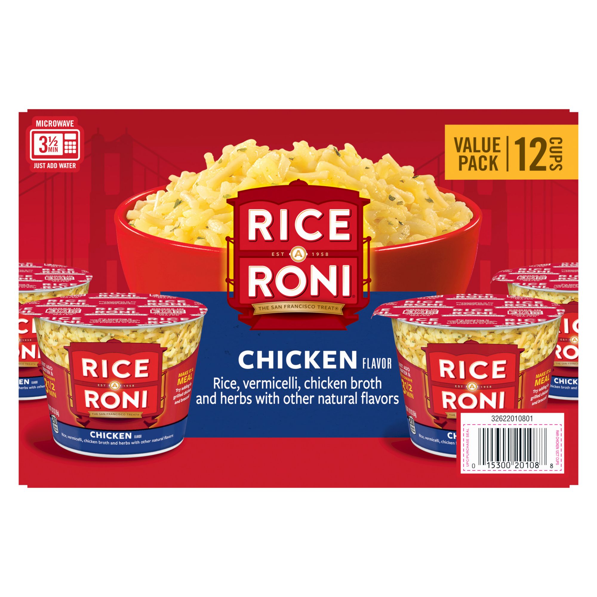 Rice-A-Roni Chicken Flavor Cups Value Pack, 12 pk. | BJ's Wholesale Club