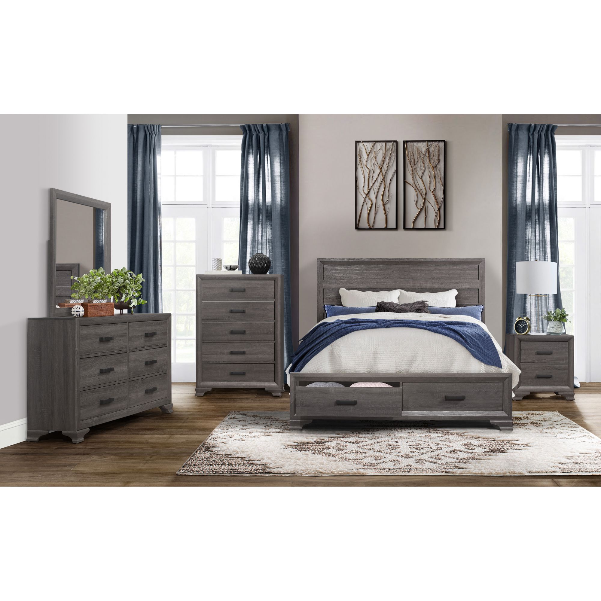 Ryan King Bedroom Set Gray BJ s Wholesale Club
