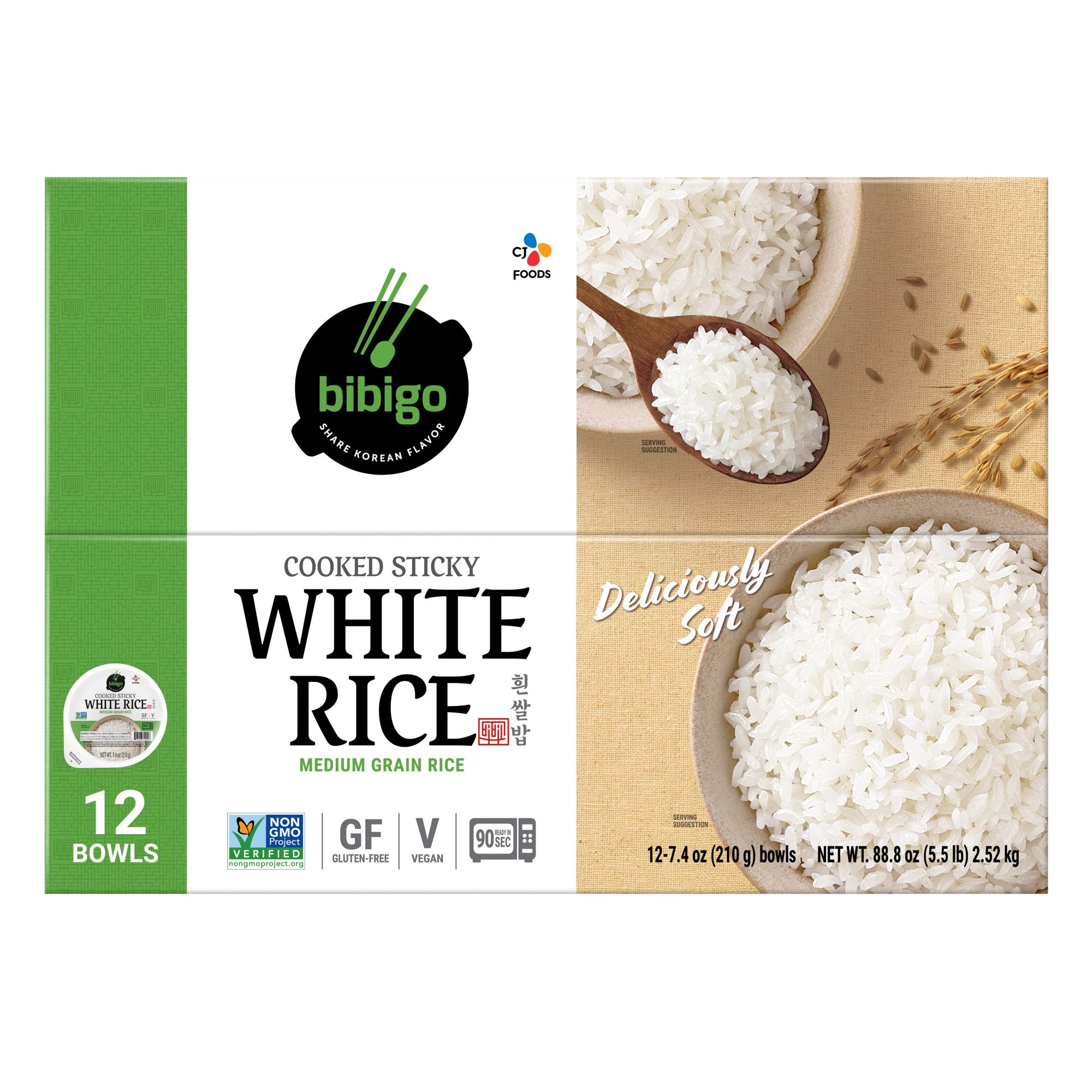 Bibigo Cooked Sticky Rice Bowls, 12 ct. | BJ's Wholesale Club