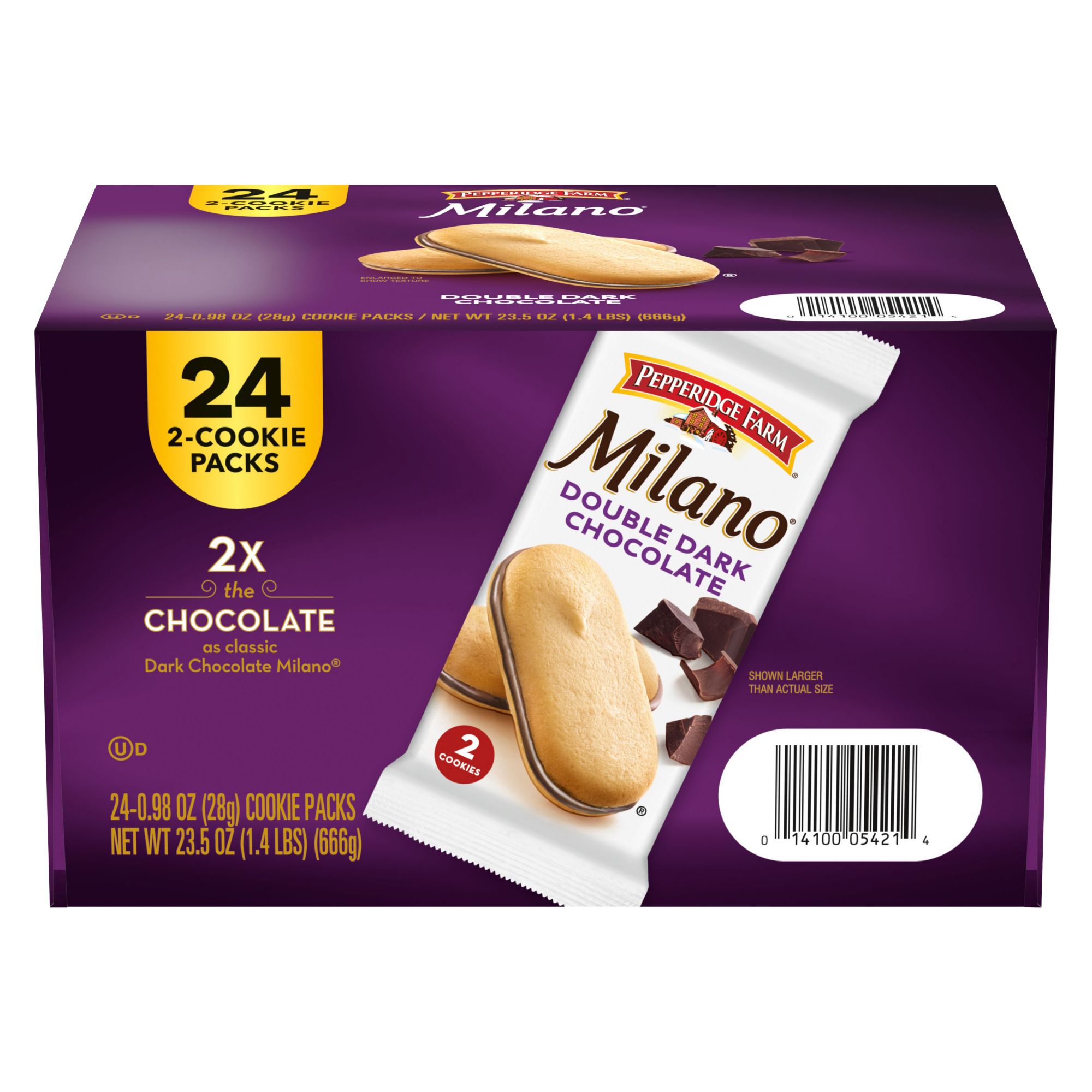 Pepperidge Farm Double Dark Chocolate Milano Cookies | BJ's Wholesale Club
