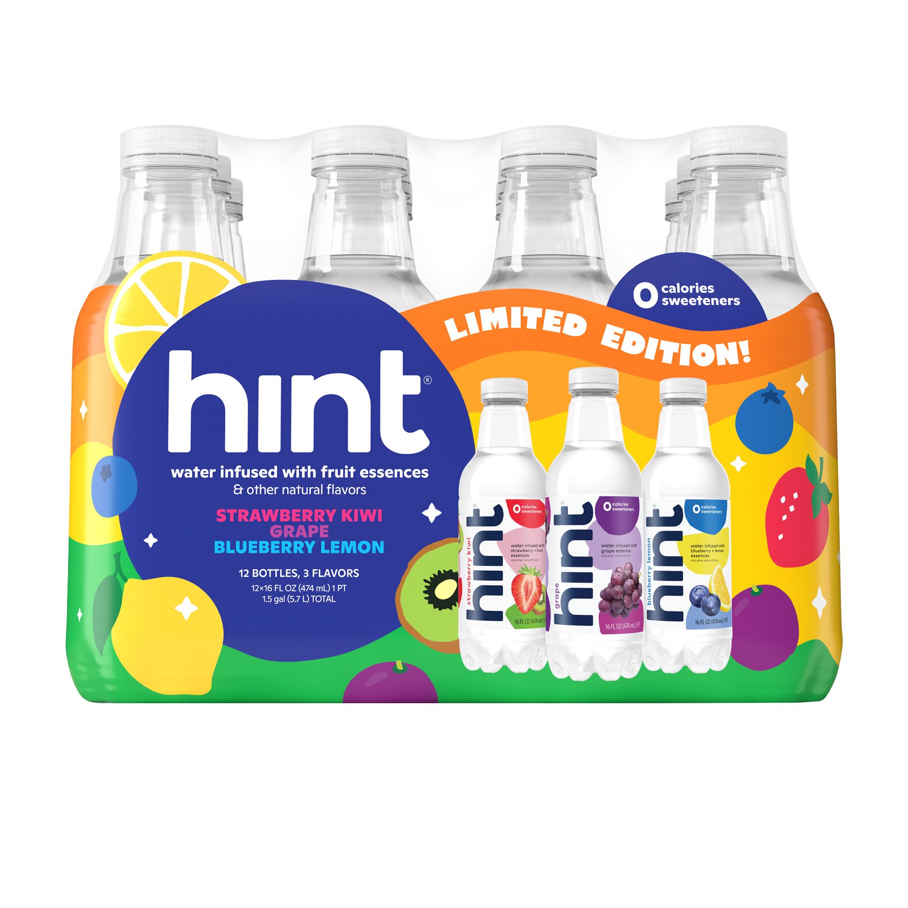 Hint Flavored Water Variety Pack, 12 pk./16 oz. | BJ's Wholesale Club