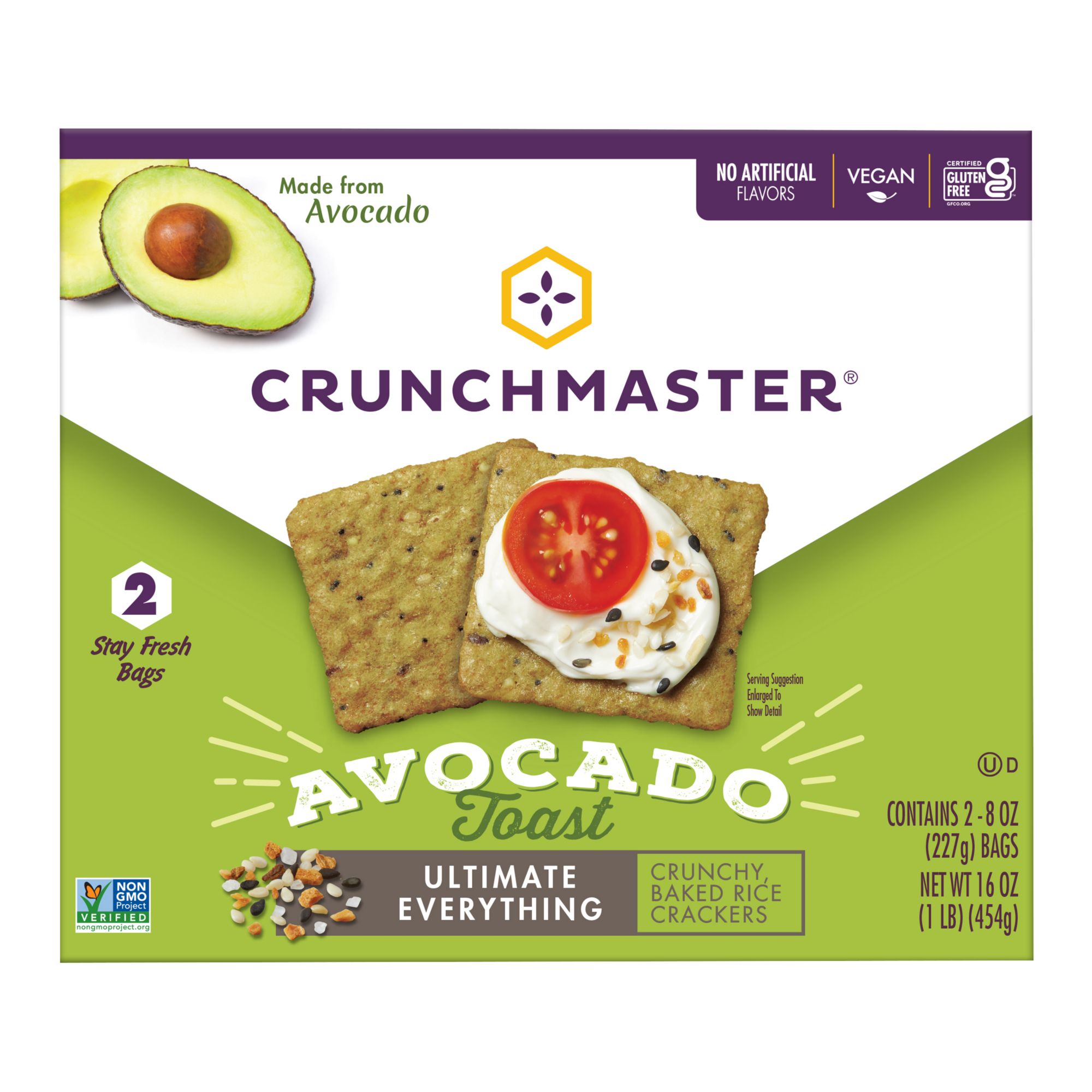 Crunchmaster Avocado Toast Ultimate Everything Crackers, 16 oz. | BJ's ...