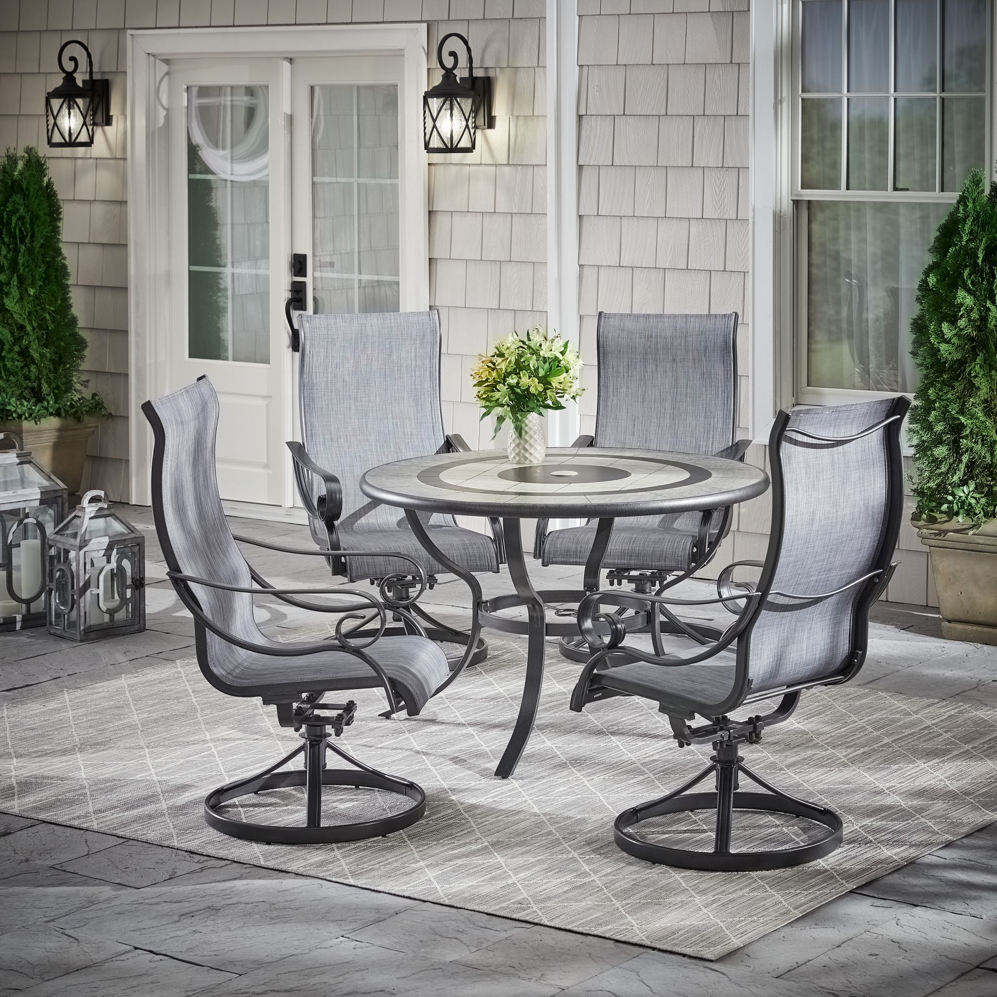 Berkley Jensen Rowley 9 Pc. Sling Dining Set | BJ's Wholesale Club
