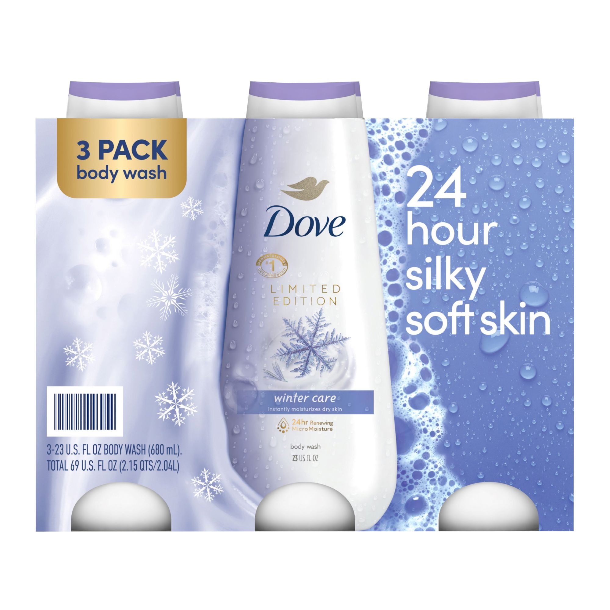 Dove Winter Care Body Wash, 3 pk./23 oz. | BJ's Wholesale Club