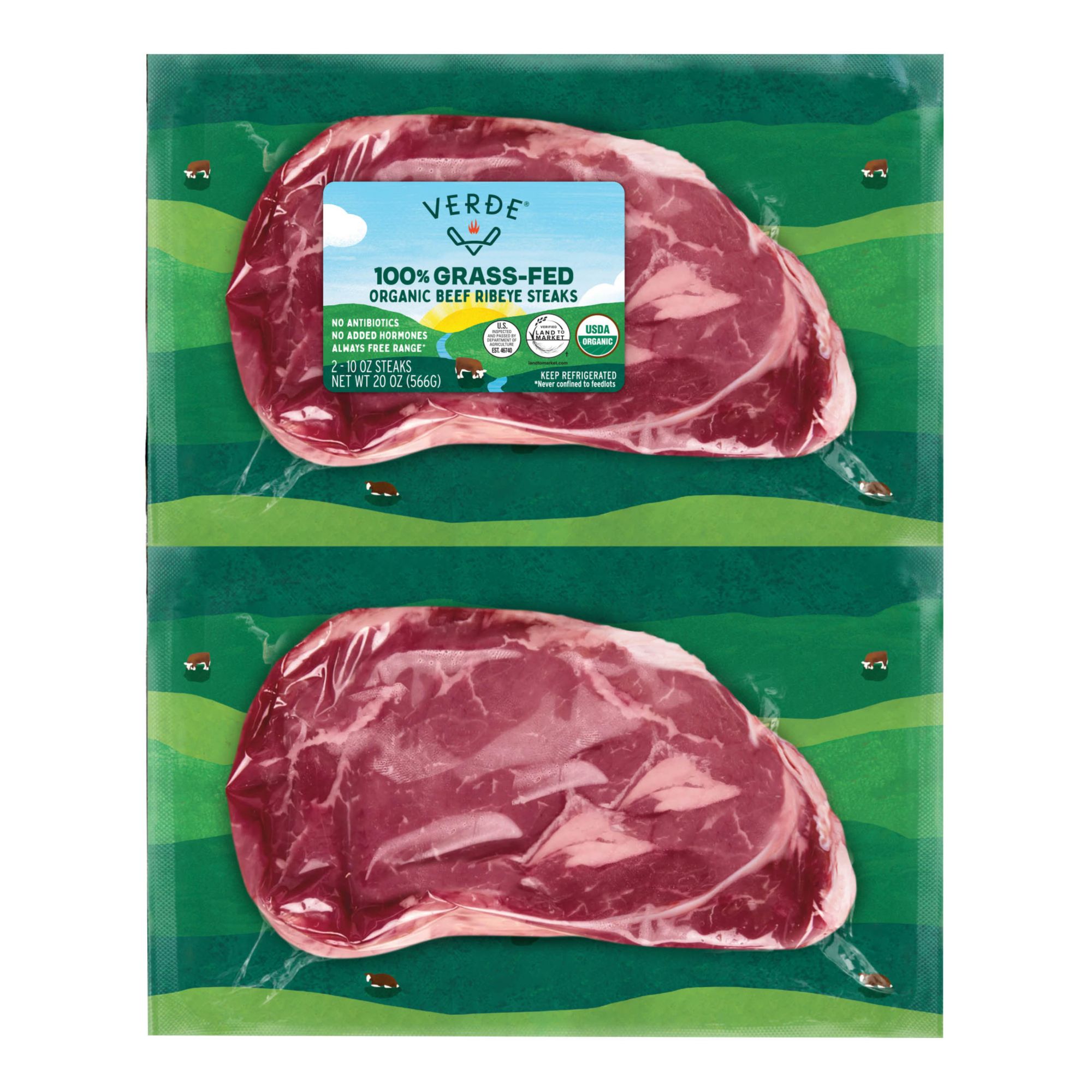 Verde Farms 100% Organic Grass Fed Rib Eye Steak | BJ's Wholesale Club