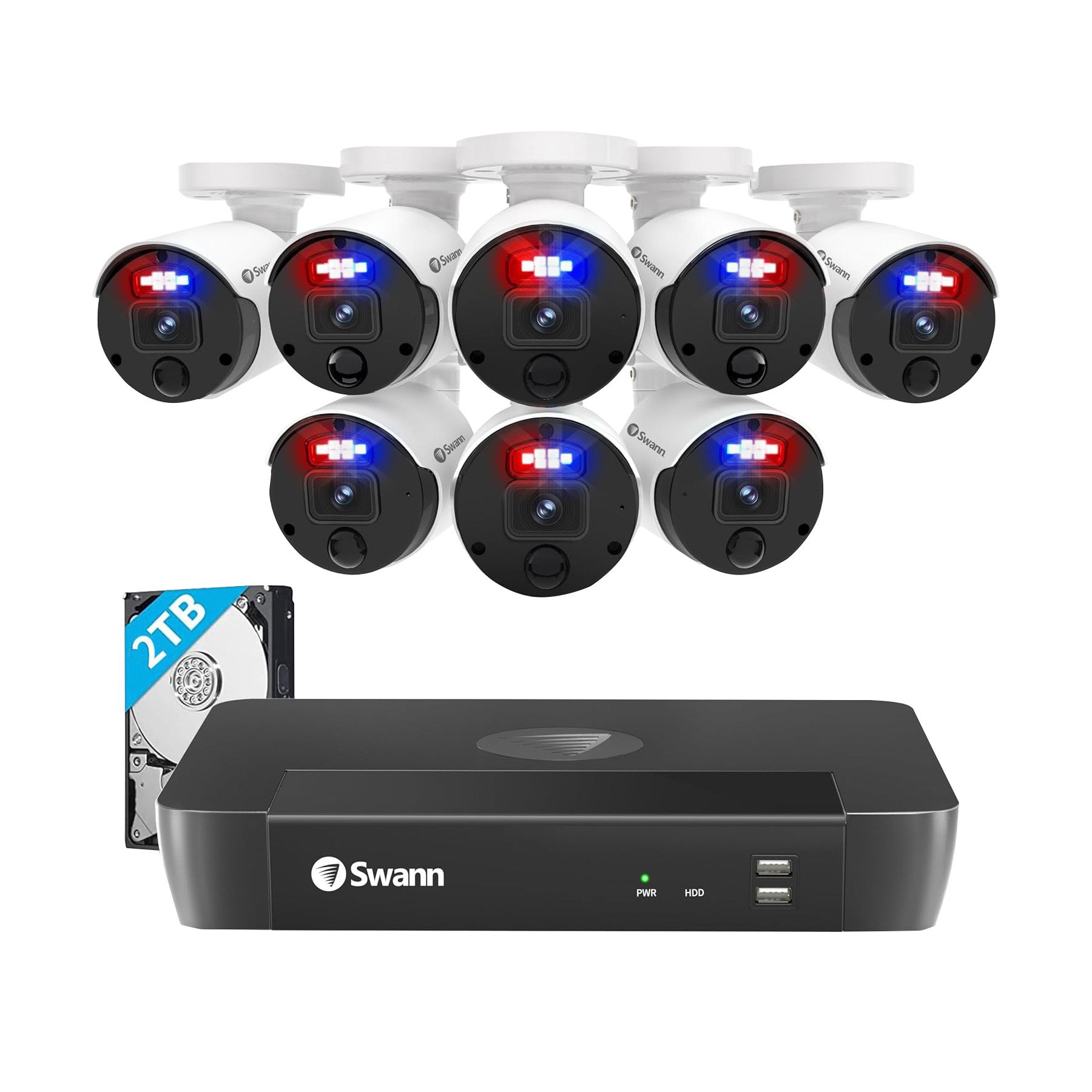 Swann 8 Camera 16 Channel 4K Ultra HD Professional NVR Security System ...