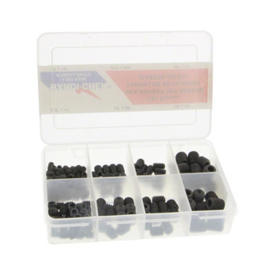 Hex Socket Set Screw Assortment, 195 Pc. Kit HK24500 - Shoup