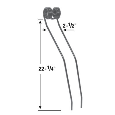 Rotary Rake Tine For AGCO, Enorossi, H & S, Hesston RT180584 - Shoup
