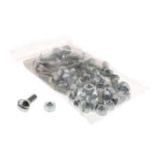 Section Bolts With Locknuts, 6mm x 18mm, Box of 50 SH286475 - Shoup