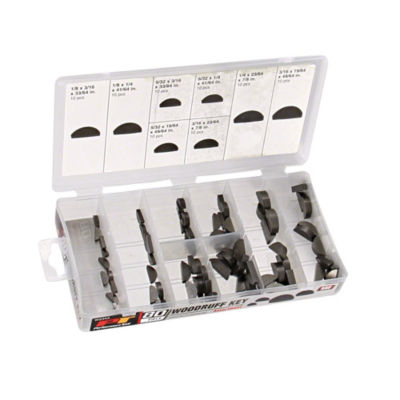 Woodruff Key Assortment, 80 Pc. Kit W5343 - Shoup